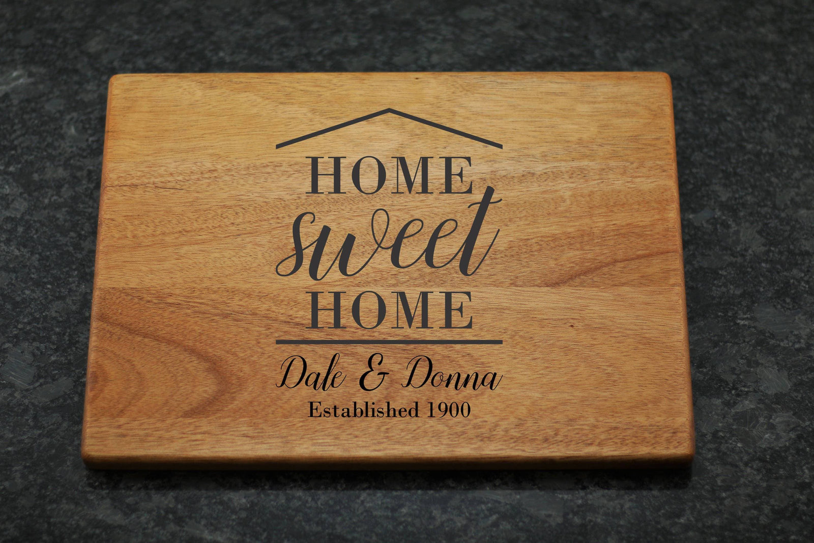 Home / Products / "Home Sweet Home" Personalized Cutting Board