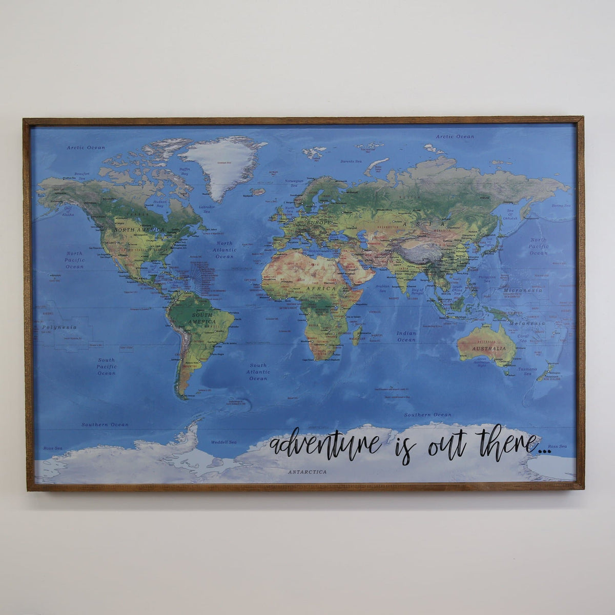 36x24 - Geographical Natural Earth World Map - Travel Map - UM001